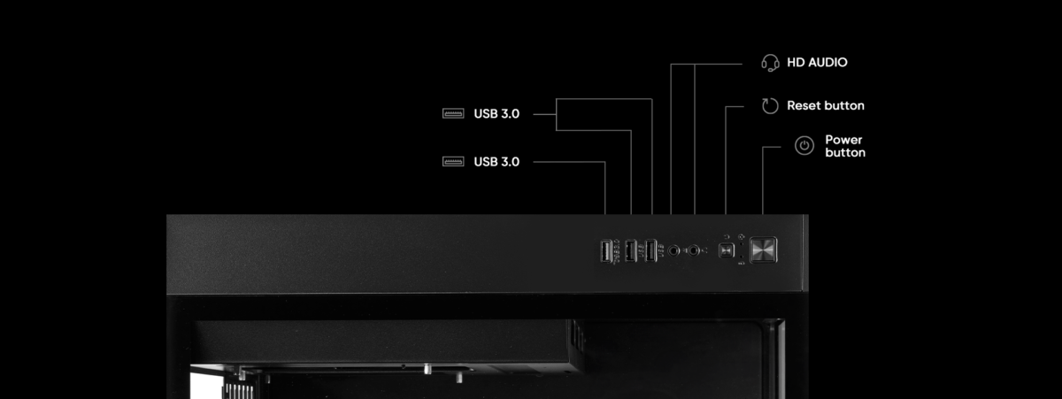 GABINETE ZEUS PRO GLASS - LIKETEC - FOR REAL GAMER